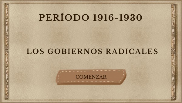 Gobiernos Radicales, 1916-1930 | Genially