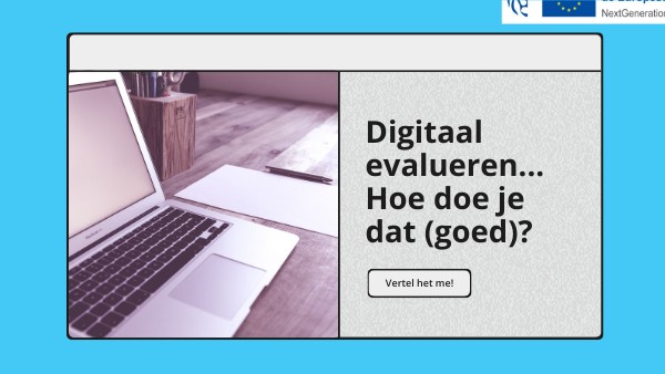 Learning snack * Digitaal evalueren