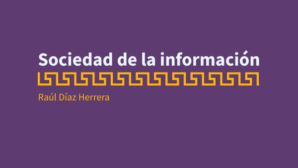 Sociedad de la información