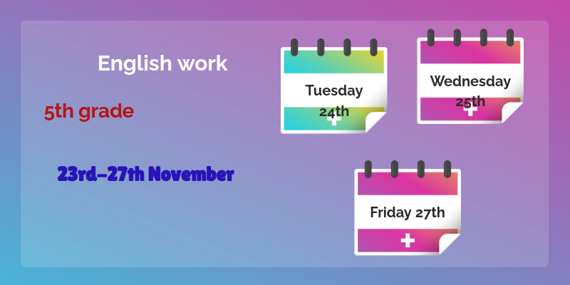 5th grade 23rd -27th November | Genially
