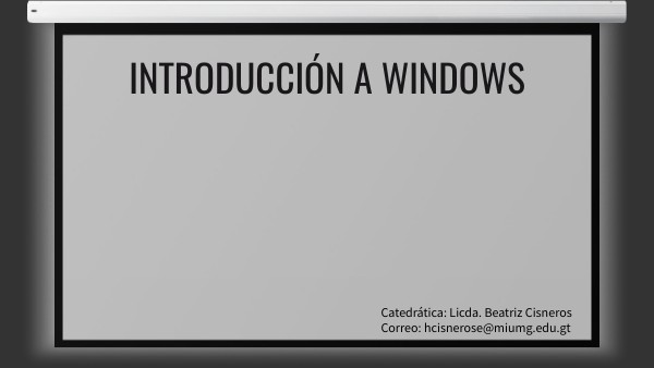 Introducción a Windows | Genially