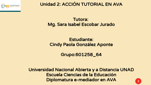 ACCIÓN TUTORIAL EN AVA