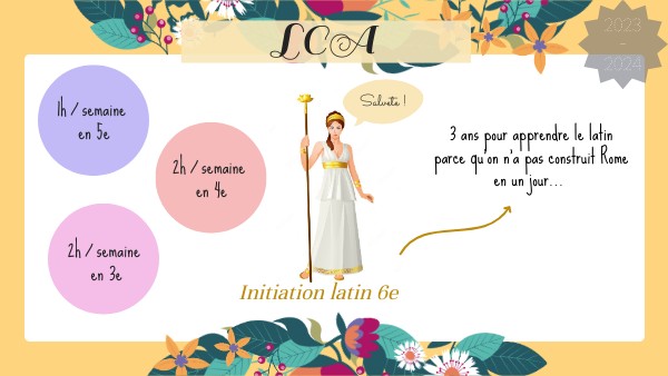 Initiation latin_6e_2023/2024 | Genially