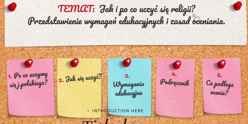 Pierwsza lekcja | Genially