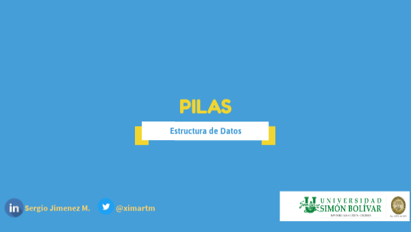 Estructura de Datos Pilas | Genially