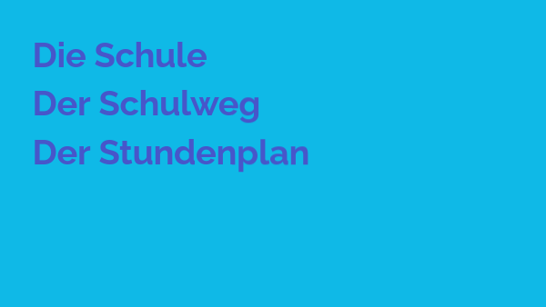 Die Schule | Genially