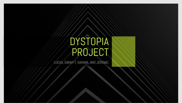 PBA 3 Dystopian Literature Project