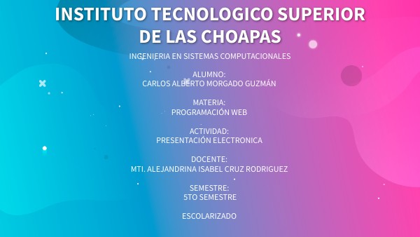 PRESENTACIÓN PROGRAMACIÓN WEB