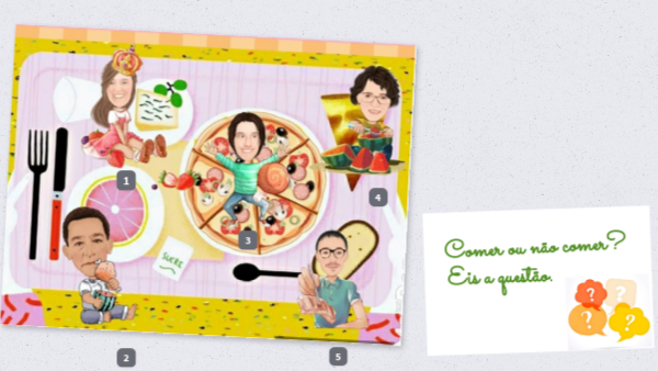 Comer ou não comer? Eis a questão. | Genially