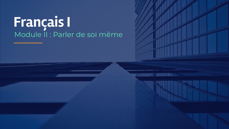 Module II Parler de soi même | Genially