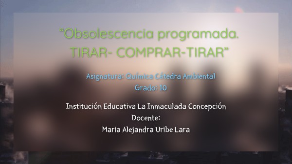Obsolescencia Programada 2024