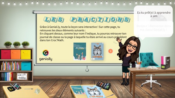 Les fractions - 1ère année | Genially