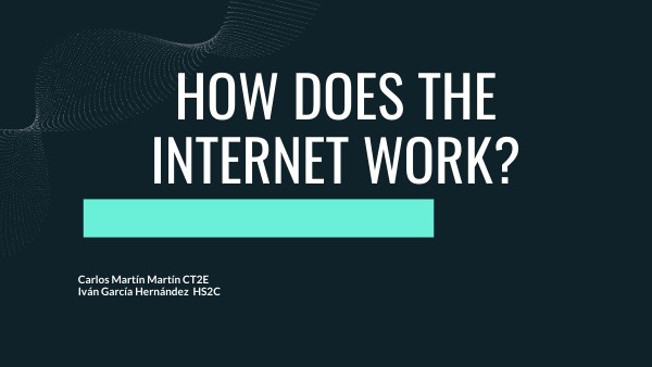 How does the internet work?