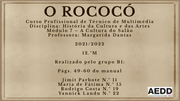 O ROCOCÓ | Genially