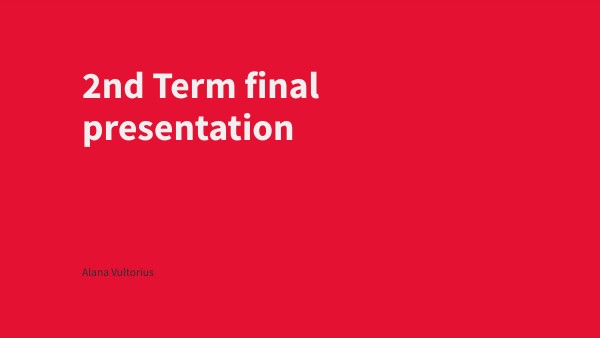 2nd Term final presentation | Genially
