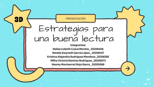 Actividad 1. Organizador gráfico: Estrategias de lectura_3D
