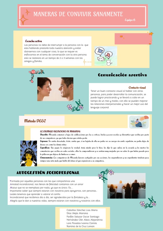 Maneras de convivir sanamente | Genially