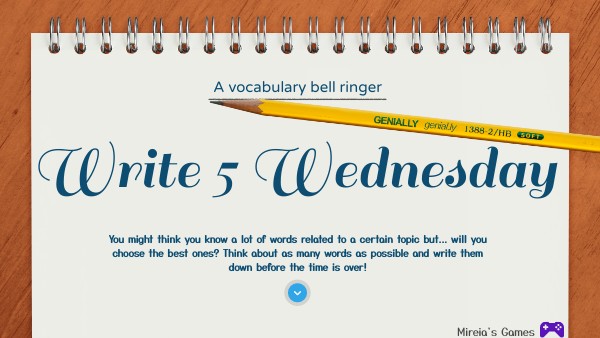 Write 5 Wednesday_3 | Genially