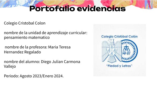 Portafolio de evidencia