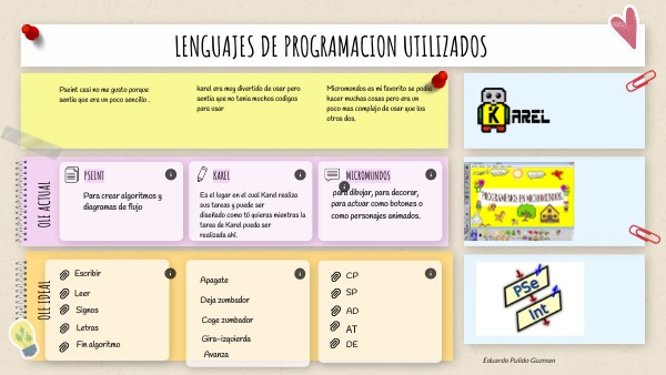 LEnguajes de programacion utilizados | Genially