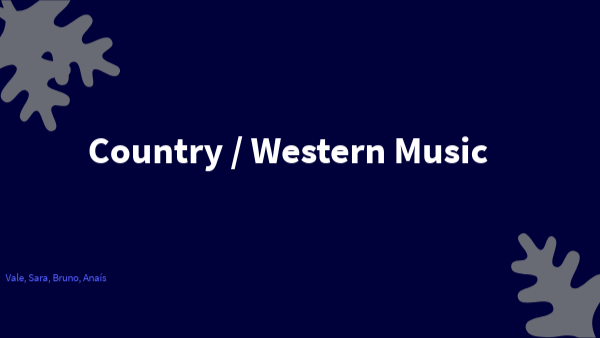 country / western music | Genially