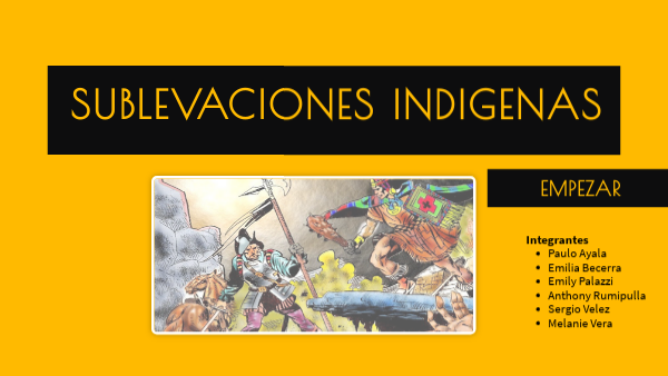 Sublevaciones indígenas | Genially
