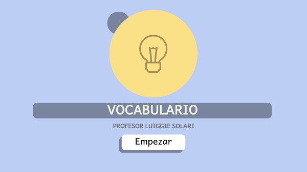 QUIZ VOCABULARIO | Genially