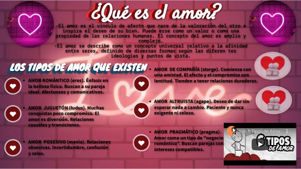 ¿Qué es el amor? y los tipos de amor que existen_
