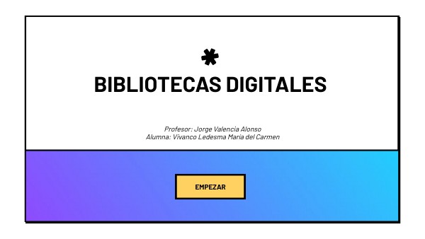 Bibliotecas digitales