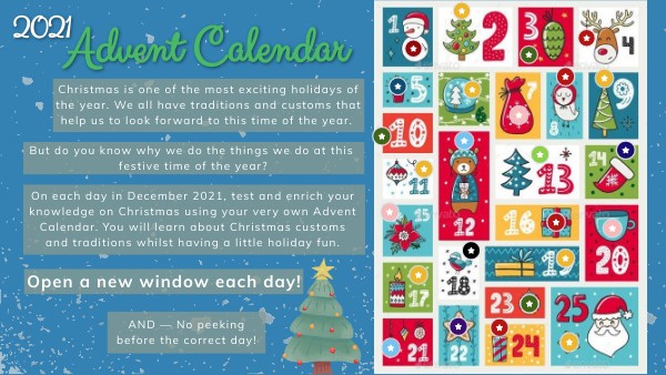 Advent Calendar 2021 (6e/5e) | Genially
