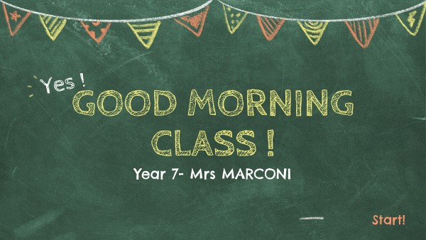 Good morning class | Genially