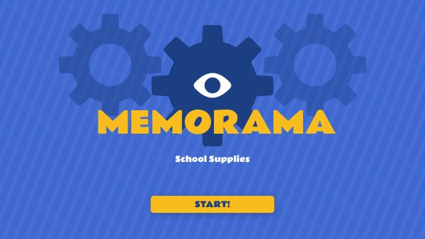 Memorama school supplies | Genially