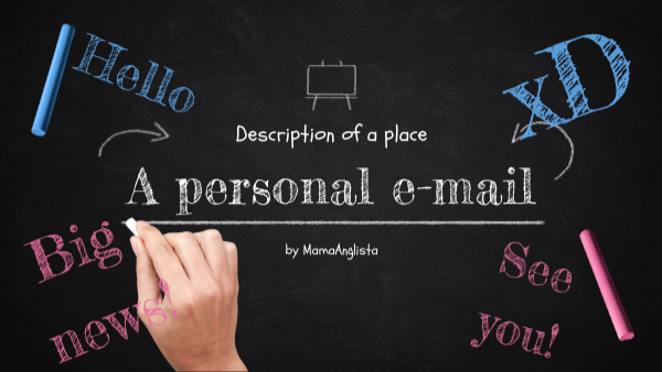 E-mail describing a place | Genially