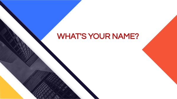 What's your name? | Genially