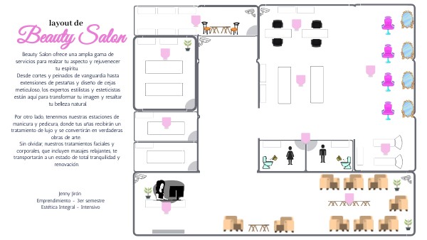 beauty salon -layout | Genially