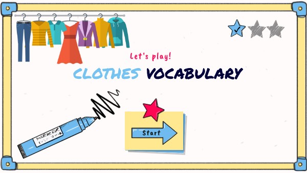 Clothes Vocabulary - Quiz | Genially