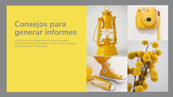 Consejos para generar informes | Genially