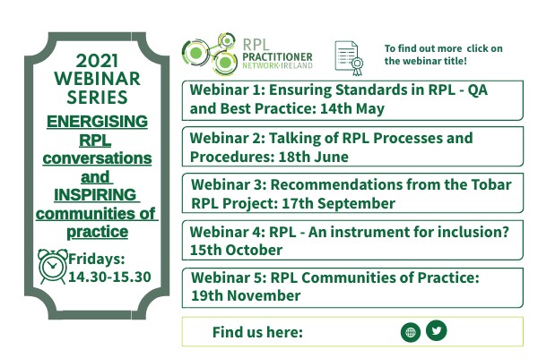 RPL Practitioner Network Webinar Series | Genially