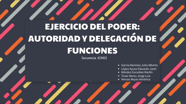 EJERCICIO DEL PODER | Genially
