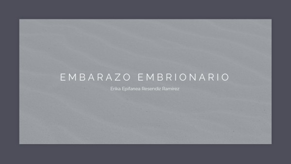 EMABRAZO EMBRIONARIO