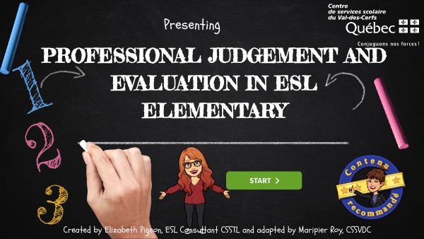 Evaluation in ESL elementary (Québec) | Genially