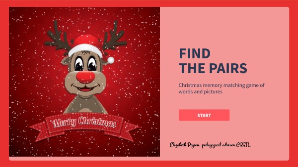Christmas FIND THE PAIRS | Genially