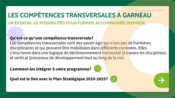 Compétences transversales Garneau | Genially