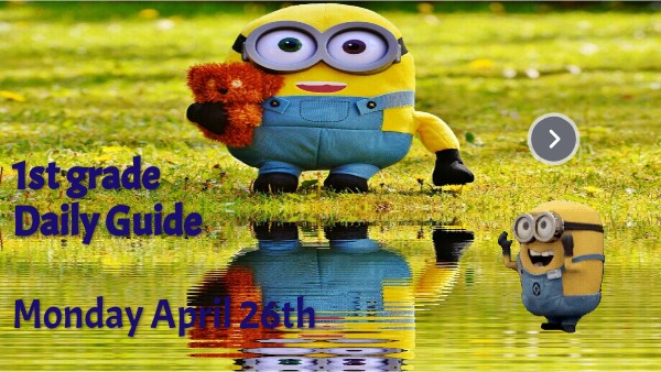 1st grade daily guide. | Genially