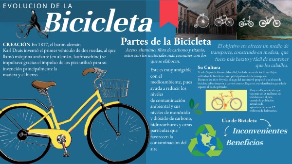 Bicicleta y su evolucion | Genially