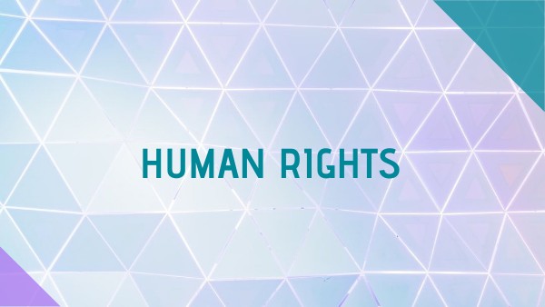 HUMAN RIGHTS - NO DISCRIMINATION