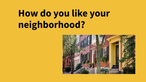 My neighborhood | Genially