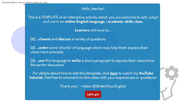 Interactive Lesson Activity #1: TEMPLATE