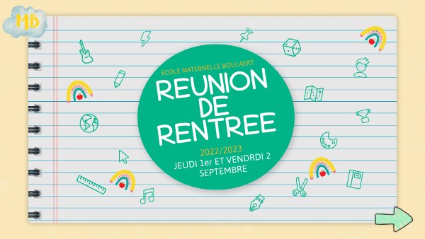 REUNION DE RENTREE 2022/2023 | Genially