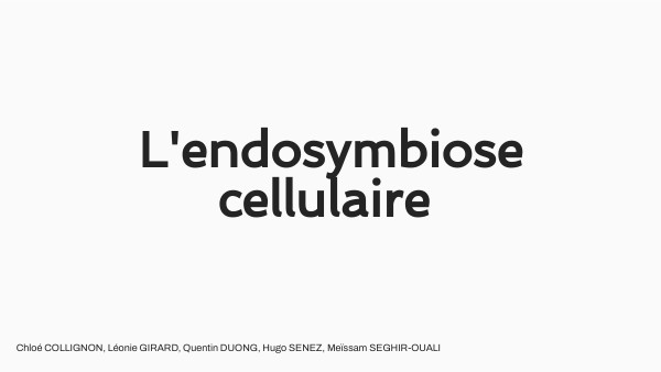 Spé SVT endosymbiose | Genially